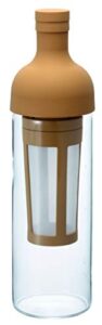 hario cold brew coffee wine bottle, 650ml, mocha