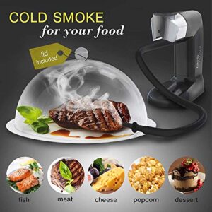 Smoking Gun Wood Smoke Infuser - Premium Kit, 14 PCS, Smoker Machine with Accessories and Wood Chips - Cold Smoke for Food and Drinks - Gift for Man