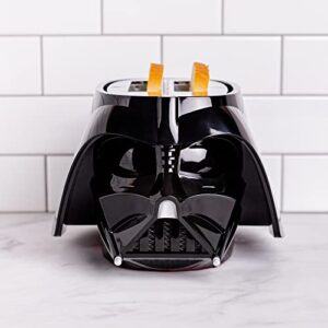 uncanny brands star wars darth vader halo toaster – lights-up and makes lightsaber sounds