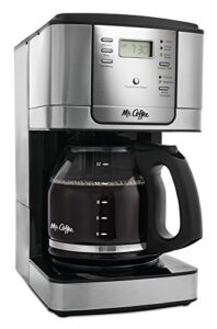 mr. coffee 12-cup programmable coffee maker, stainless steel