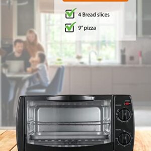 Commercial Chef 10 Liter 4 Slice Mechanical Toaster Oven