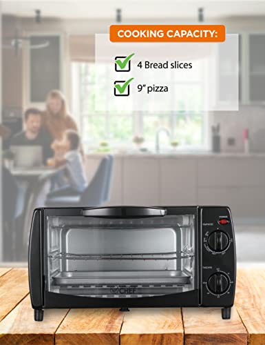 Commercial Chef 10 Liter 4 Slice Mechanical Toaster Oven