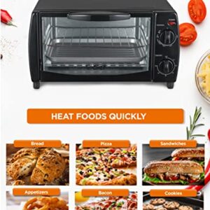 Commercial Chef 10 Liter 4 Slice Mechanical Toaster Oven