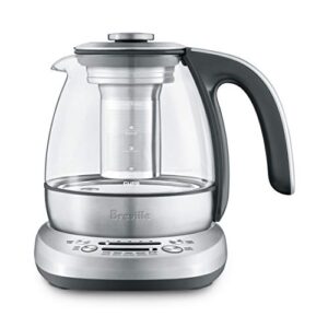 breville btm500clr smart tea infuser compact tea maker, brushed stainless steel 8.3″ x 8.3″ x 9.3″