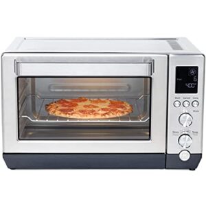 GE Convection Toaster Oven | Calrod Heating Technology | Large Capacity Toaster Oven Complete With 7 Cook Modes & Oven Accessories | Countertop Kitchen Essentials | 1500 Watts | Stainless Steel