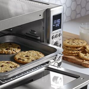 GE Convection Toaster Oven | Calrod Heating Technology | Large Capacity Toaster Oven Complete With 7 Cook Modes & Oven Accessories | Countertop Kitchen Essentials | 1500 Watts | Stainless Steel