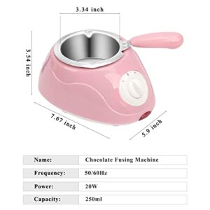 Freehawk Chocolate Melting Pot,Chocolate Melting Warming Fondue Set,Mini Electric Heated Choco Melting Pot for making Chocolate