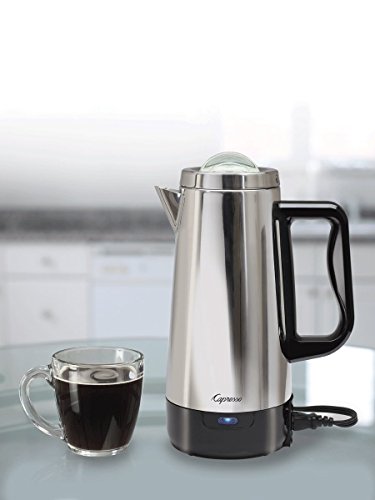 Capresso 12 Cup Perk Coffee Maker, Stainless Steel