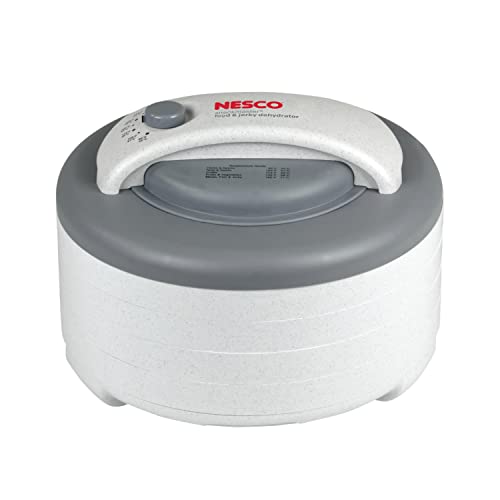 Nesco FD-60 Snackmaster Express Food Dehydrator for Great Jerky and Snacks, 4 Trays, Gray