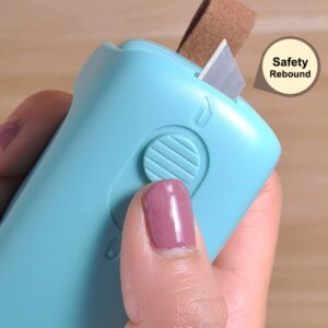 ULYSIA Mini Bag Sealer, Handheld Heat Vacuum Sealer and Cutter, Portable Chip Bag Resealer Machine for Plastic Bags Food Storage Snacks Freshness (Batteries Not Included)