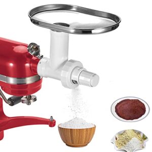 grain mill attachment for kitchenaid stand mixer, adjustable grain size for corn, barley, coffee, etc