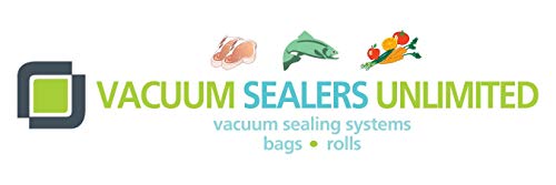 Vacuum Sealers Unlimited - 8" x 50' Rolls - Thicker, Heavy-Duty Commercial Quality Textured Vacuum Sealer Bags For Foodsaver, etc. - BPA Free