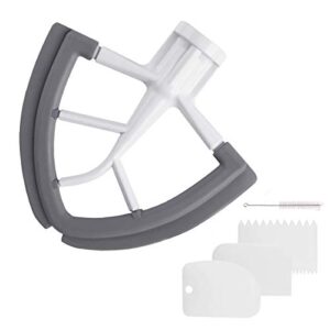 flex edge beater for kitchenaid mixer, 4.5-5 quart flat beater paddle with scraper, 4.5-5 qt tilt-head flex attachment