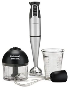 cuisinart csb-79 smart stick 2 speed hand blender, stainless steel/black