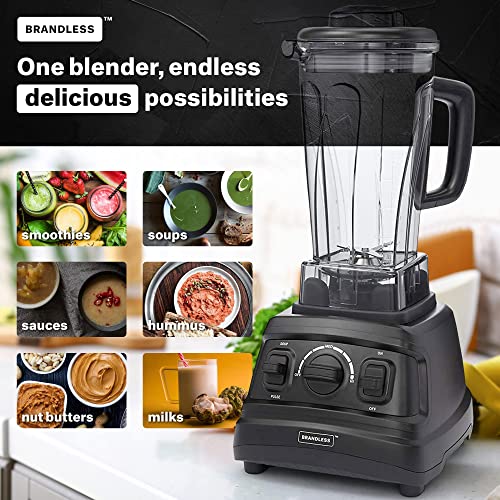 Professional Blender for Kitchen - 9-Speed Blender for Shakes and Smoothies, Nut Butters, Soups, Dips, Hummus, Milks - Versatile Kitchen Appliance with 2 HP Motor - 64oz BPA-Free Tritan Blender Carafe