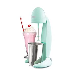 dash retro milkshake maker for malts, soda fountain drinks, protein shakes, whipping omelets and pancake batter, 2-speed settings + pulse, recipe guide included, 24oz