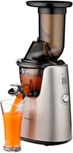 kuvings whole slow juicer elite c7000s – higher nutrients and vitamins, bpa-free components, easy to clean, ultra efficient 240w, 60rpms-silver