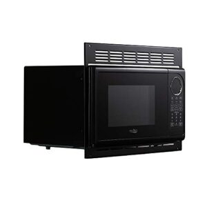 tough grade rv microwave | .9 cubic ft black microwave with trim kit | 900 watt | em925acw-b