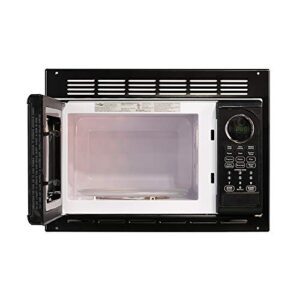 Tough Grade RV Microwave | .9 Cubic Ft Black Microwave with Trim Kit | 900 Watt | EM925ACW-B