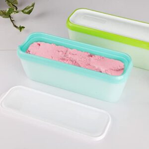 HipBrandFactory Ice Cream Storage Containers with Lids 2 Pack - 1.5 Quarts Reusable Homemade Ice Cream Tubs, Freezer Containers Perfect for Sorbet, Frozen Yogurt Or Gelato (Blue)