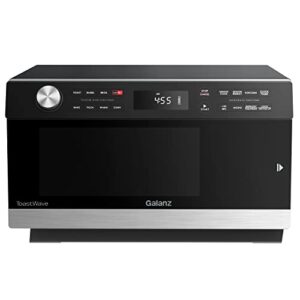 galanz gtwhg12s1sa10 4-in-1 toastwave with totalfry 360, convection, microwave, toaster oven, air fryer, 1000w,1.2 cu.ft, lcd display, cook, sensor reheat, stainless steel