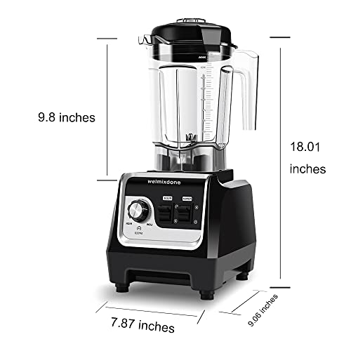 Professional Blender for Shakes and Smoothies, Countertop Blender for home and commercial use ,High power heavy duty commercial blender 68 OZ Total Crushing for Smoothie Maker, Ice, Frozen Dessert, Soup