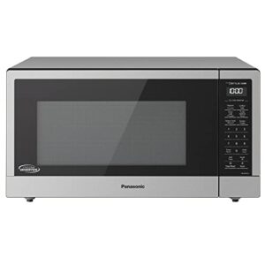 panasonic nn-sn76ls 1.6 cu.ft cyclonic inverter countertop microwave oven 1250watt power with genius sensor cooking, stainless steel