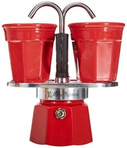 0007303, bialetti set mini express, 8006363030489, 2 cups,red