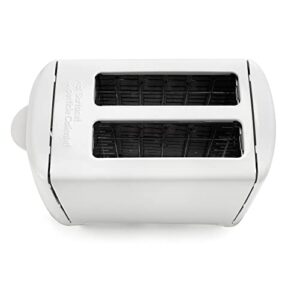 Dominion 2-Slice Toaster with Shade Control, Slide-Out Crumb Tray, Auto-Shutoff, Toast Lift, White