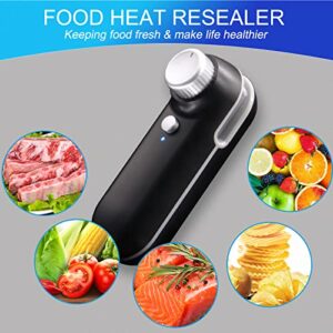 Bag Sealer, BANDQ Mini Bag Sealer Rechargeable Mini Chip Bag Sealer with Heat Sealer and Cutter Soft Magnetic Portable Bag Resealer Machine for Plastic Bags Snacks Freshness