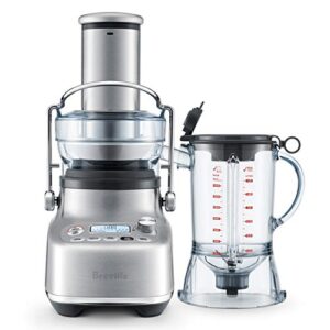 breville 3x bluicer pro blender & juicer, brushed stainless steel, bjb815bss