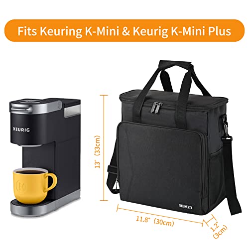 Travel Coffee Maker Carrying Bag Compatible with Keurig K-Mini or K-Mini Plus, Single Serve Coffee Maker Portable Storage Bag with Shoulder Strap(Patented Design)