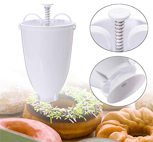 wjq&linyuzi Plastic Donut Maker Waffle Molds Kitchen Accessory Bakeware Doughnut Maker Cake Mold Biscuit Cookies Diy Baking Tool