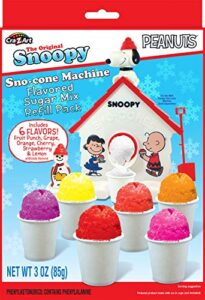 snoopy snow cone maker refill 3 oz