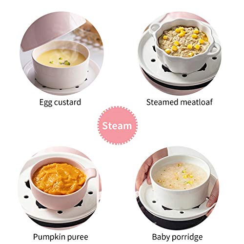 Bear ZDQ-B05C1 Rapid Multi-function Egg Cooker with Auto Shut Off, for Boiling, Steaming and Frying, with Ceramic Steaming Rack and Lid,Healthy&Safe, Suitable for all people