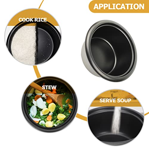 Operitacx Rice Cooker Inner Pot: Non- stick Rice Cooker Liner Rice Cooking Container Rice Cooker Insert Rice Maker Accessories for Rice Maker Cooker 1.5 L, 9cm