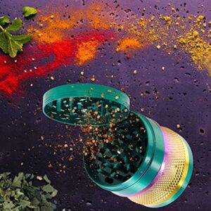 2.5'' Spice & Herb Grinder - Crusher for Dried Spices with Ease (Green)