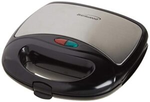 brentwood compact dual sandwich maker, non-stick, black