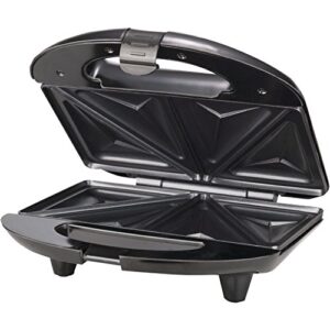 Brentwood Compact Dual Sandwich Maker, Non-Stick, Black