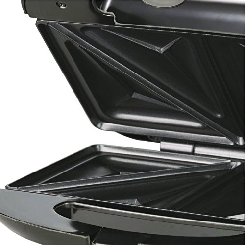 Brentwood Compact Dual Sandwich Maker, Non-Stick, Black