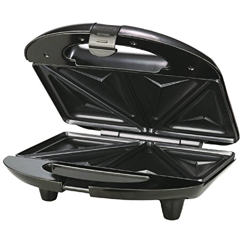 Brentwood Compact Dual Sandwich Maker, Non-Stick, Black