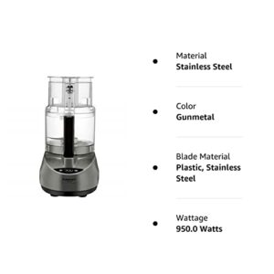 Cuisinart CFP-9GMPCY Food Processor, 9-Cup, Gunmetal