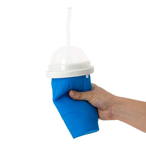 Slushie Maker Cup Squeeze Slushy - Magic Quick Frozen Smoothies Cups-Double Layer Silica frappes Cup -Summer Cooler Homemade Milk Shake Ice Cream Maker machine for Teens Adult and Family