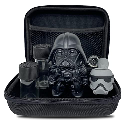 Darth Vader's Empire Herb Grinder Multi-Pack Set and Dry Spices Organizer Kit Includes 5 Kitchen Milling Accessories