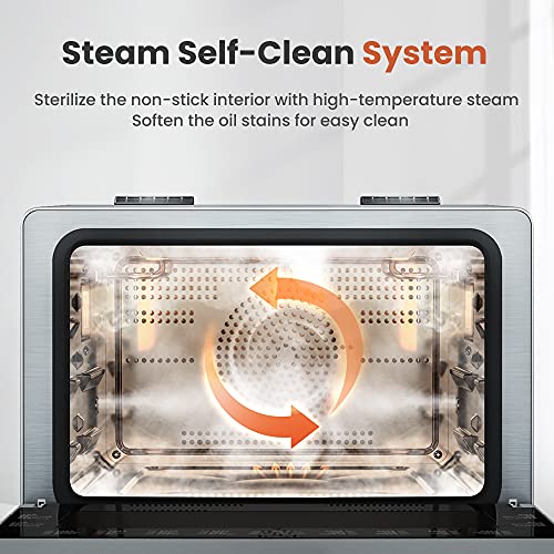 FOTILE ChefCubii 4-in-1 Countertop Convection Steam Oven, Air Fryer, Dehydrator with True Convection Bake, Steam-Bake, Broil, 40+ Preset Menu and Steam Self-Clean, 1 CFT