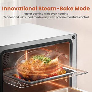 FOTILE ChefCubii 4-in-1 Countertop Convection Steam Oven, Air Fryer, Dehydrator with True Convection Bake, Steam-Bake, Broil, 40+ Preset Menu and Steam Self-Clean, 1 CFT