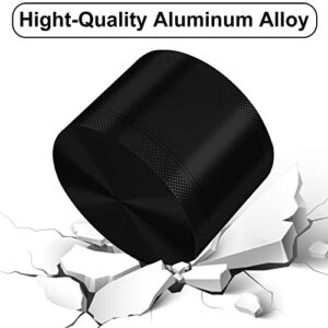 Tinnyfy Spice Grinder, Aluminum Alloy Crusher, Standard Large Capacity (2.5'' , Black)