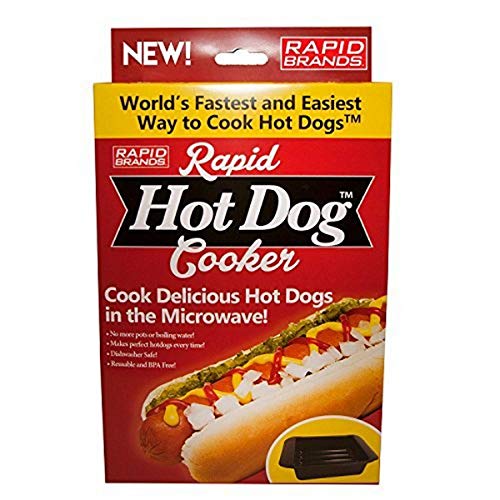 Rapid Hot Dog Cooker | Microwave Hot Dogs in 2 Minutes | Perfect for Dorm, Small Kitchen, or Office | Dishwasher-Safe, Microwaveable, & BPA-Free