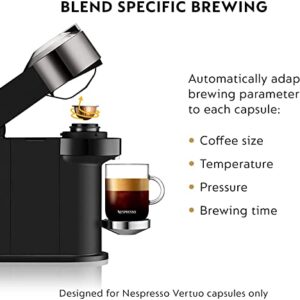 Nespresso Vertuo Next Coffee and Espresso Machine by Breville,1.1 liters, Dark Chrome