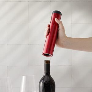 Rabbit Automatic Electric Corkscrew Wine Bottle Opener (Metallic Red)